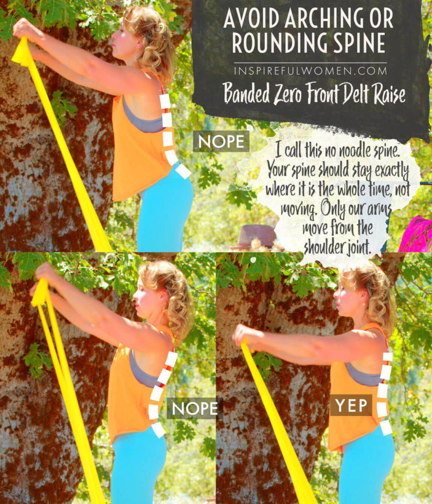 Band Zero Front Raise - Inspireful Women