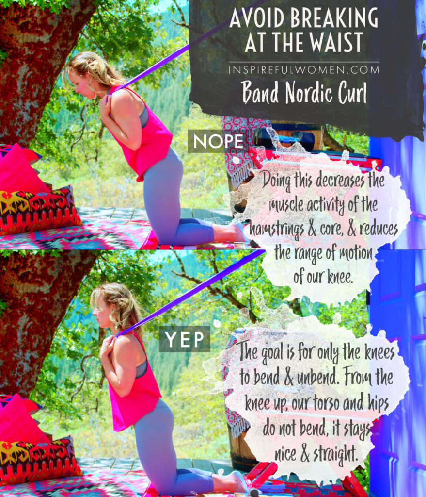 Band Nordic Hamstring Curl - Inspireful Women