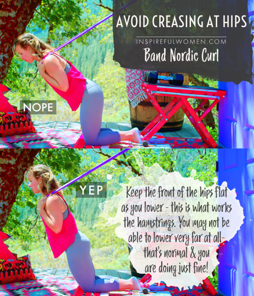 Band Nordic Hamstring Curl - Inspireful Women