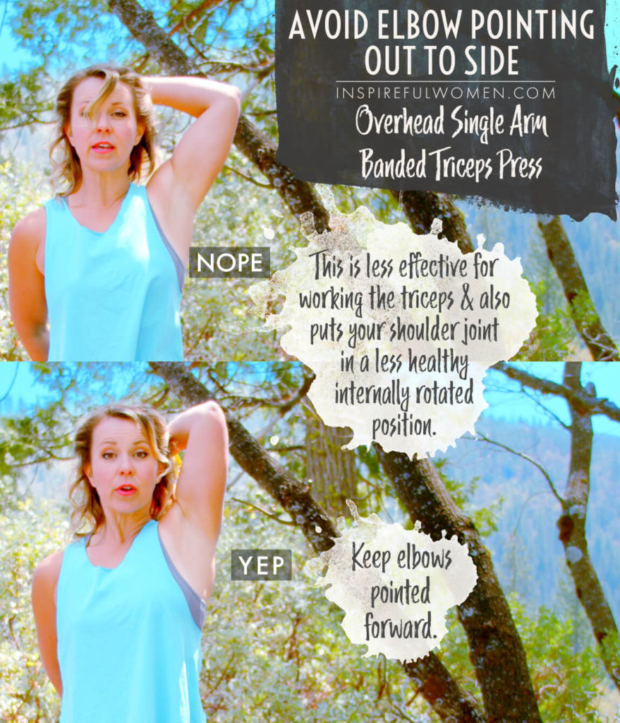 Band One Arm Overhead Triceps Extension - Inspireful Women