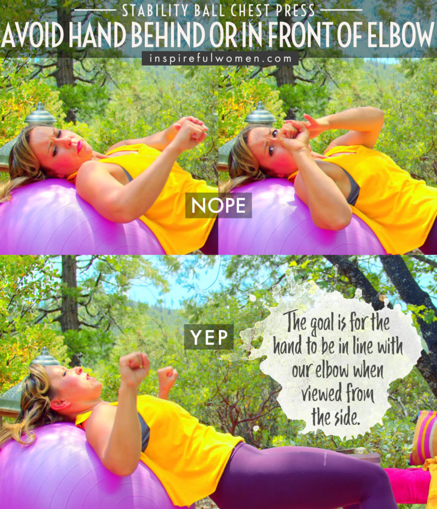 Dumbbell Stability Ball Chest Press - Inspireful Women