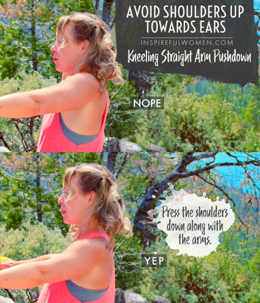 Kneeling Straight Arm Lat Pushdown - Inspireful Women