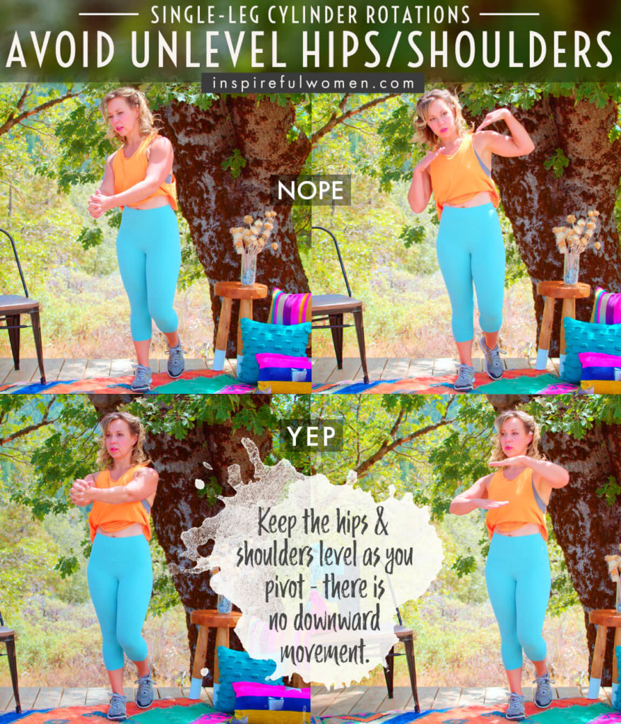 Single-Leg Torso Rotations - Inspireful Women