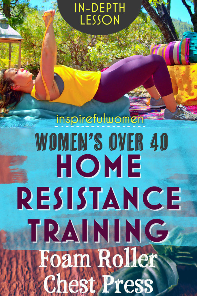 Band Foam Roller Chest Press - Inspireful Women