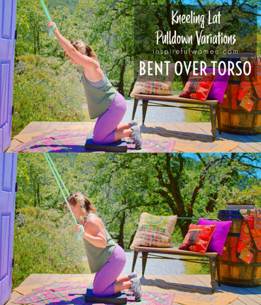 Kneeling Band Lat Pull Down - Inspireful Women