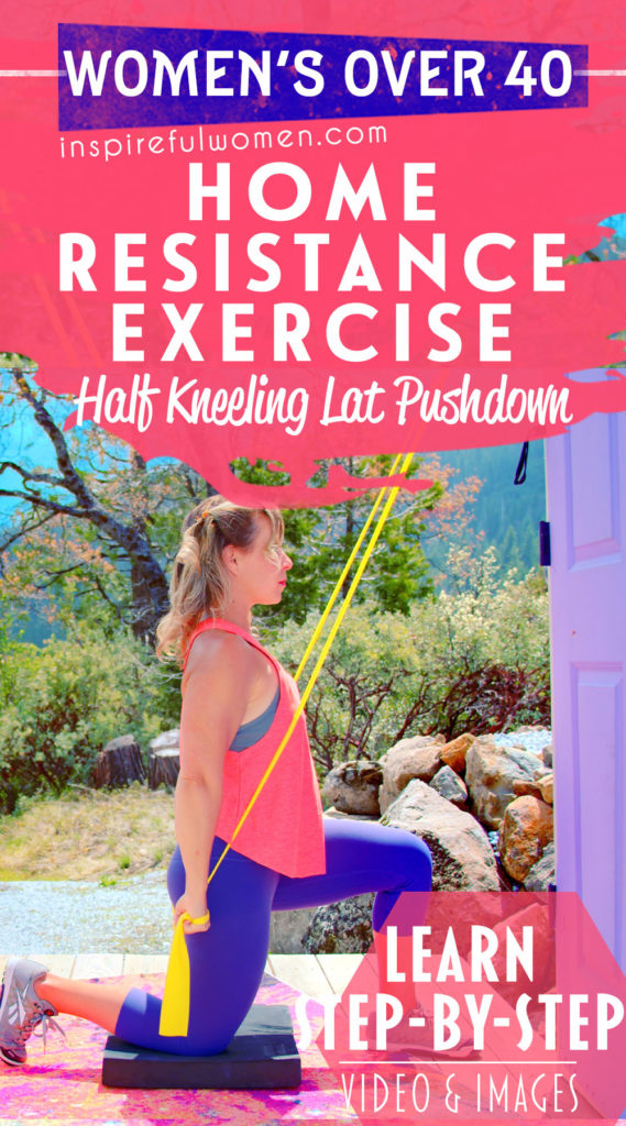 Half Kneeling Straight Arm Lat Pushdown - Inspireful Women