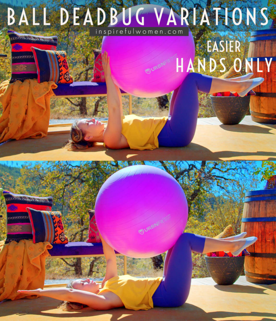Yoga Ball Deadbug - Inspireful Women