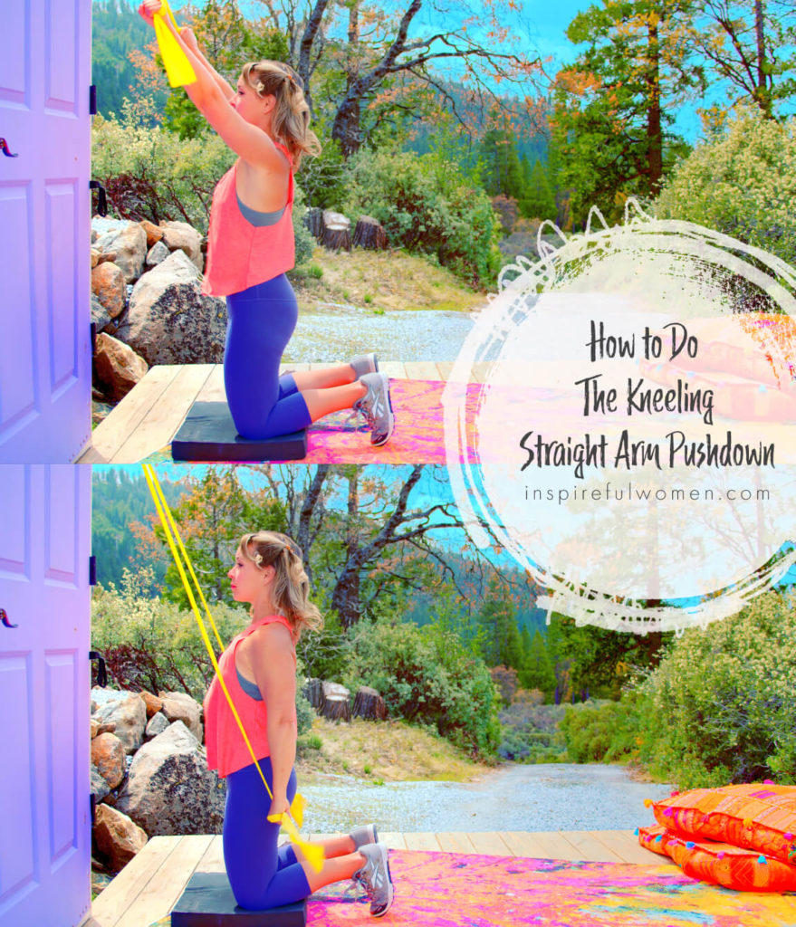 Kneeling Straight Arm Lat Pushdown - Inspireful Women