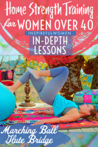 Marching Yoga Ball Glute Bridge - Inspireful Women