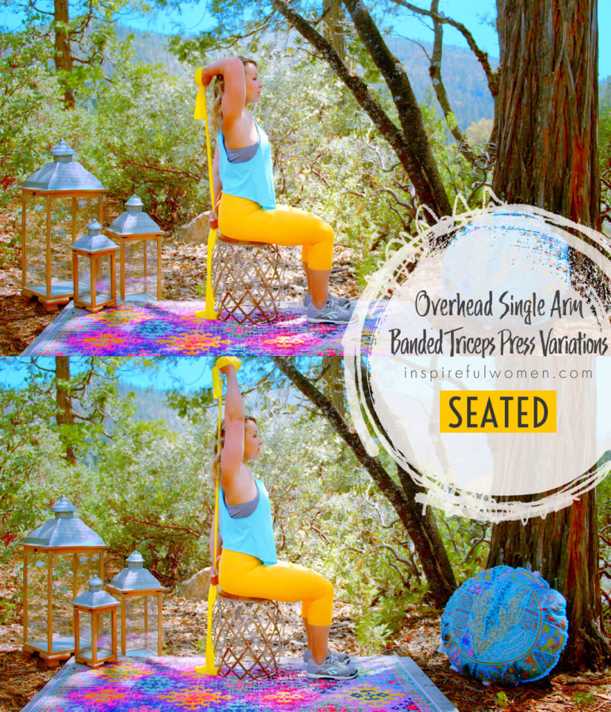 Band One Arm Overhead Triceps Extension - Inspireful Women