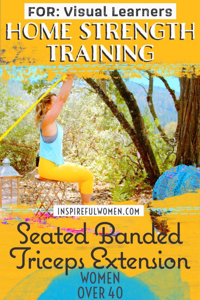 Band Overhead Triceps Extension - Inspireful Women