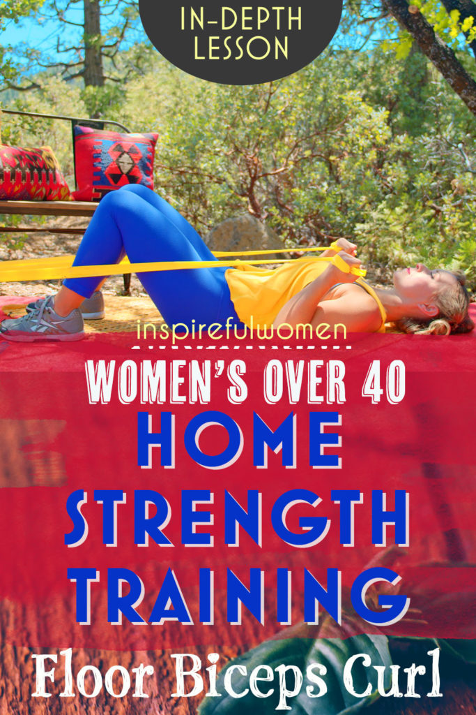 Supine Wall-Anchored Band Bicep Curl - Inspireful Women