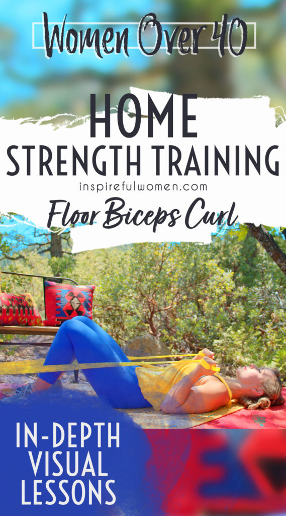 Supine Wall-Anchored Band Bicep Curl - Inspireful Women