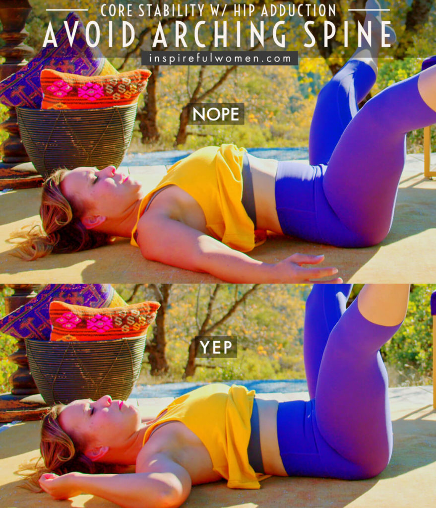 Core Stability with Hip Adduction - Inspireful Women