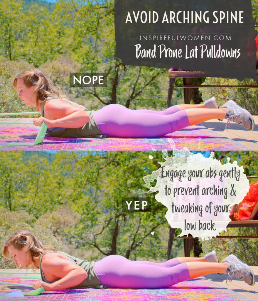 Prone Band Lat Pull Down - Inspireful Women