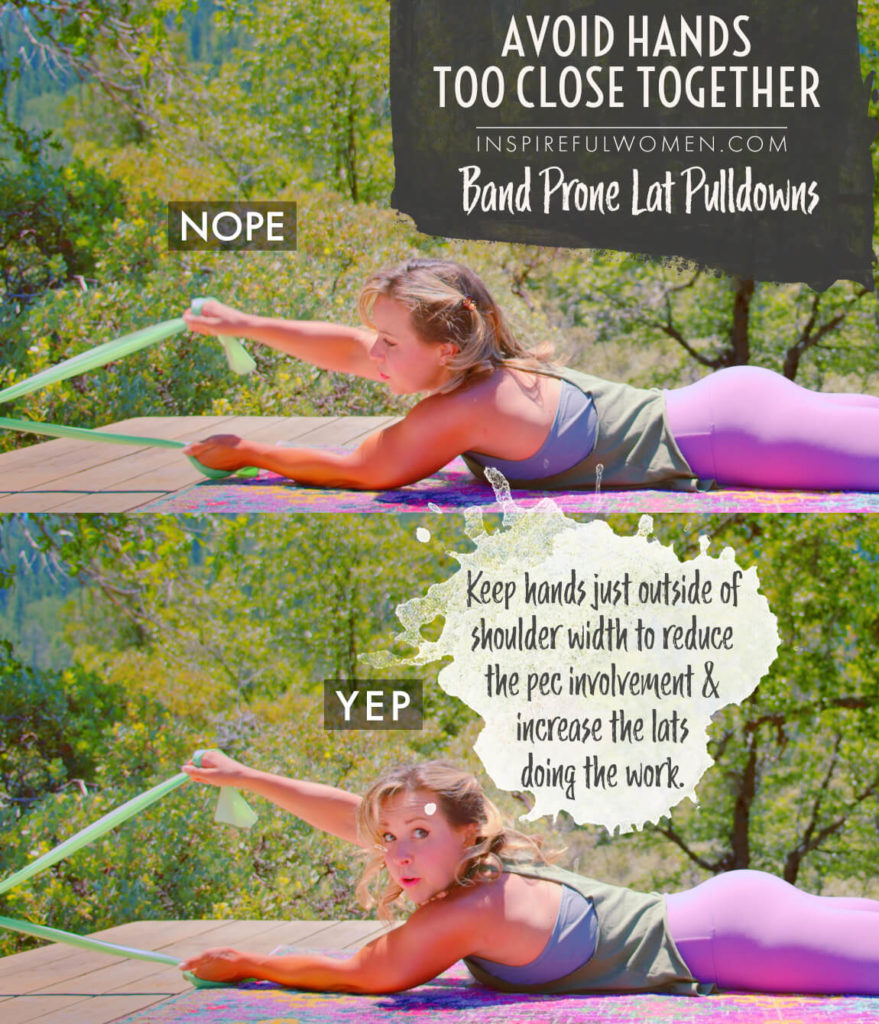 Prone Band Lat Pull Down - Inspireful Women