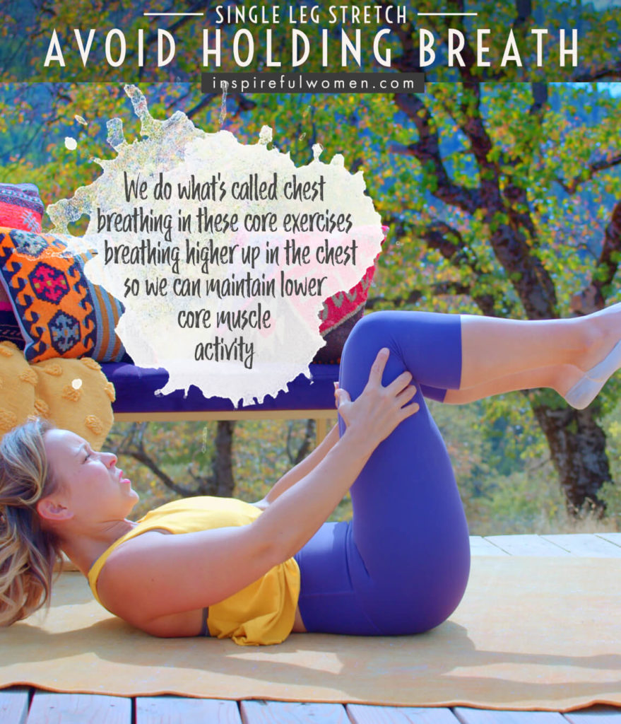 Single Leg Stretch - Inspireful Women