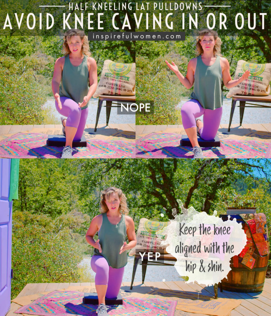 Half Kneeling Lat Pull Down - Inspireful Women