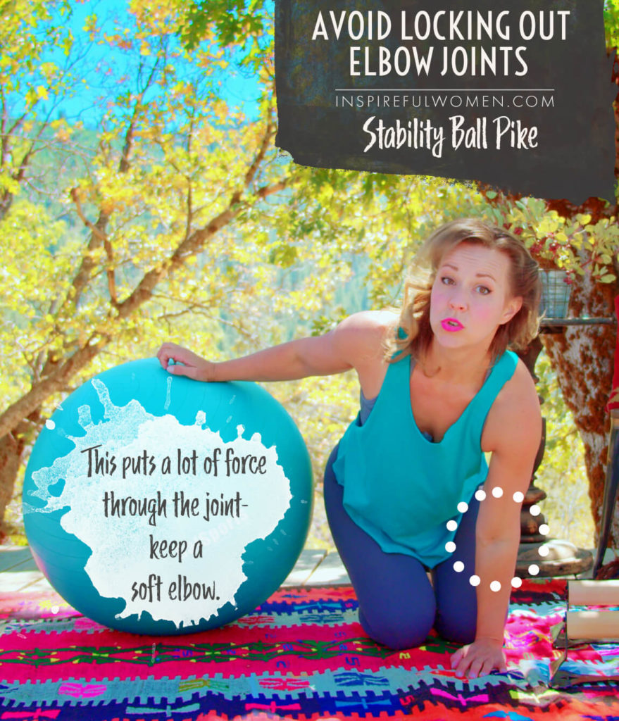 Stability Ball Plank Pike - Inspireful Women