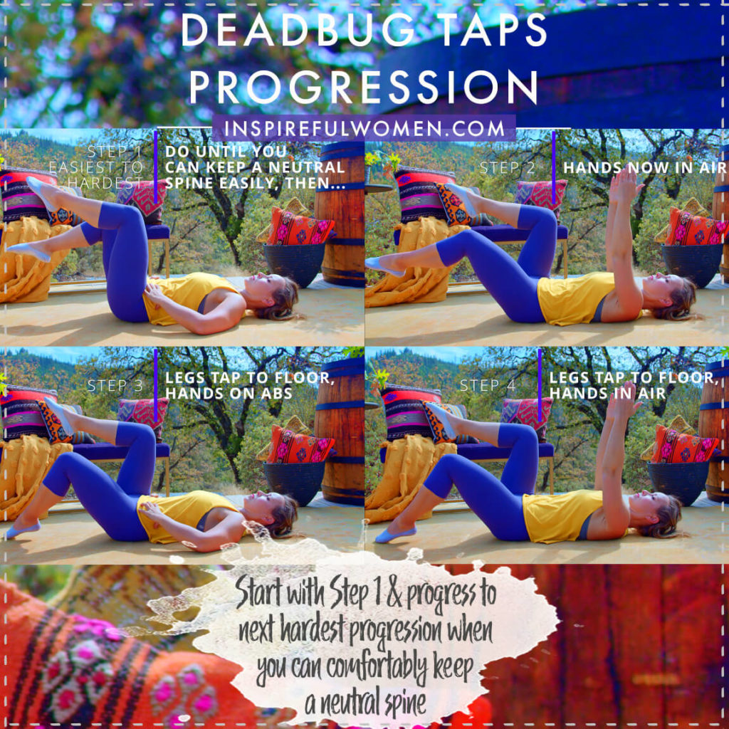 Deadbug Leg Taps - Inspireful Women