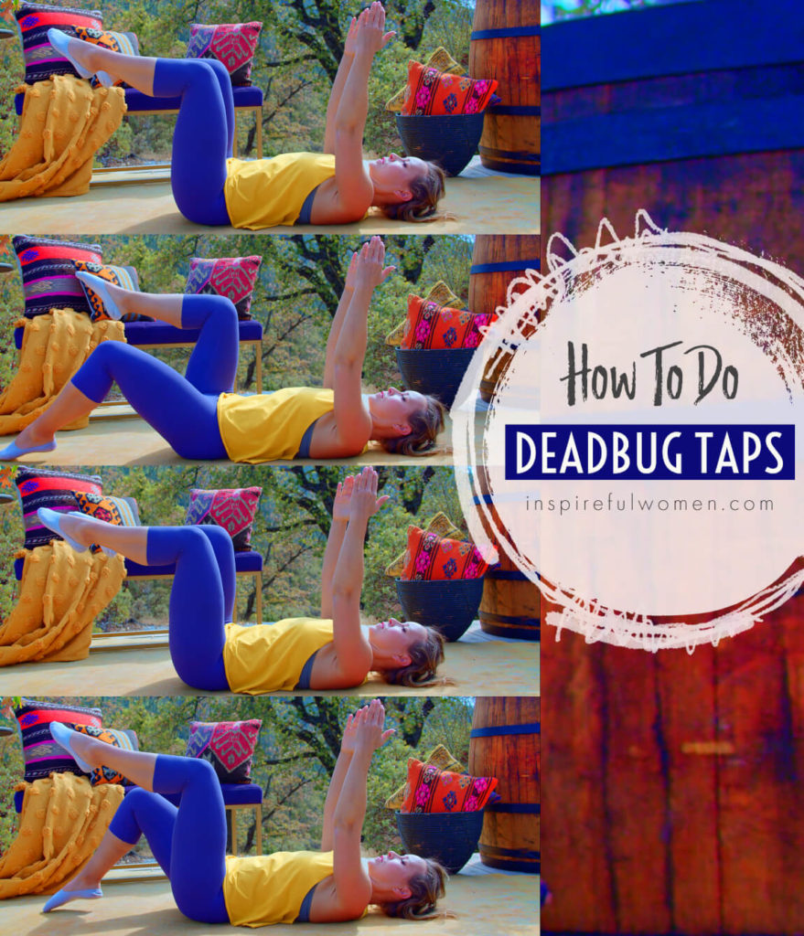 Deadbug Leg Taps - Inspireful Women