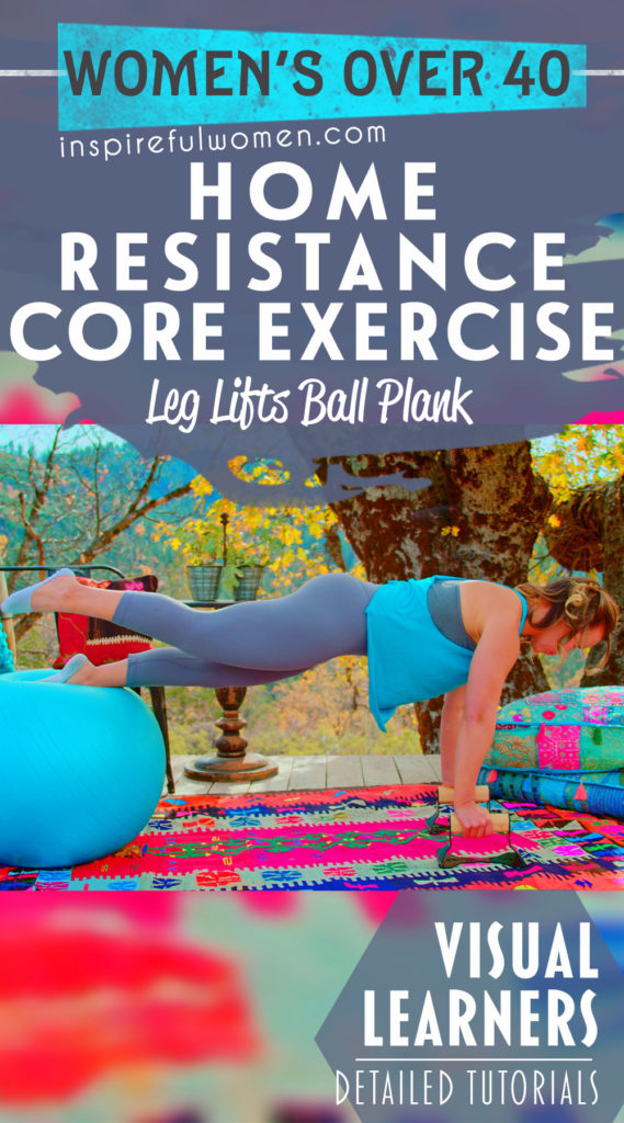 Prone Ball Plank with Leg Lifts - Inspireful Women