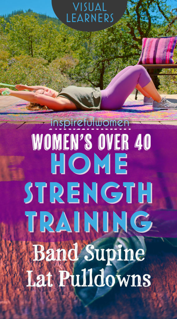 Supine Band Lat Pull Down - Inspireful Women