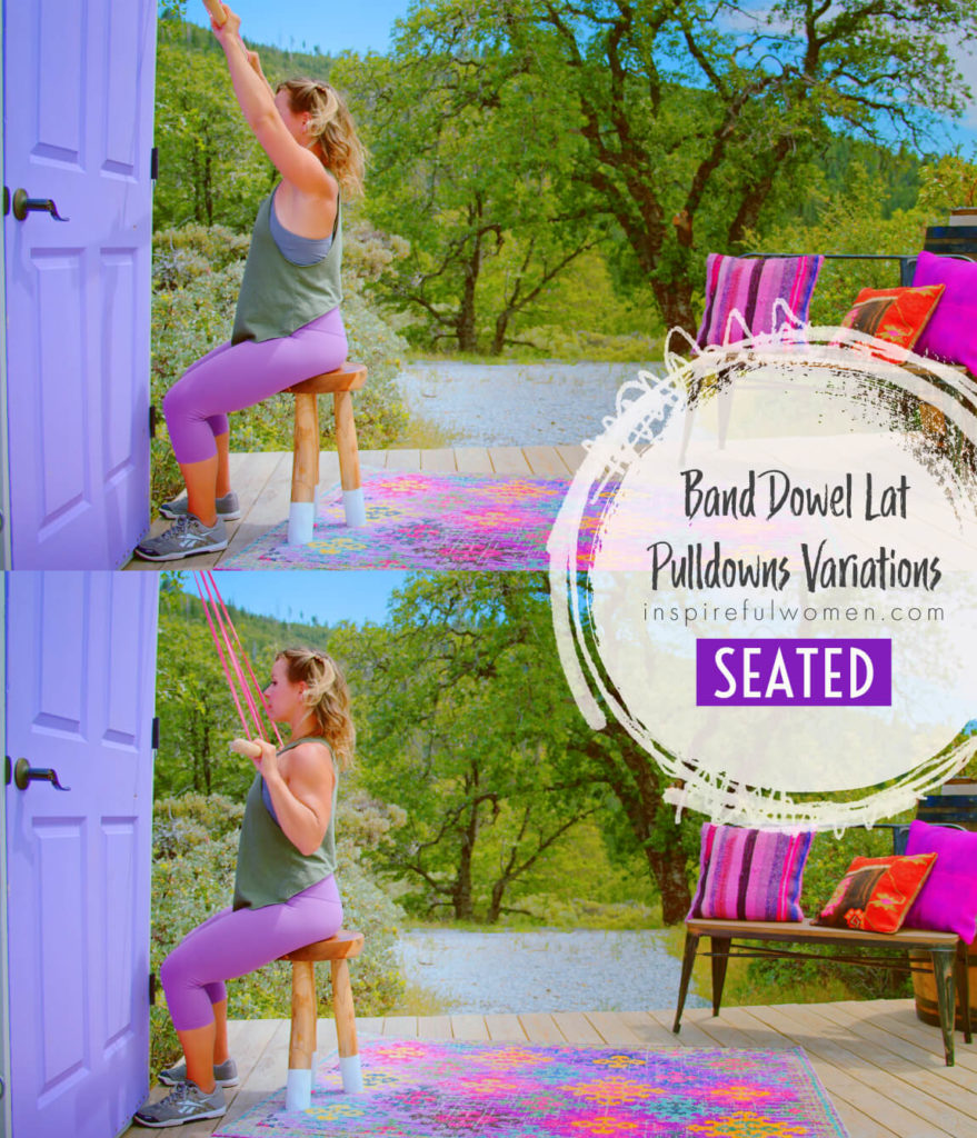 Standing Lat Pulldown – Band and Dowel - Inspireful Women