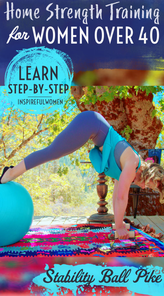 Stability Ball Plank Pike - Inspireful Women