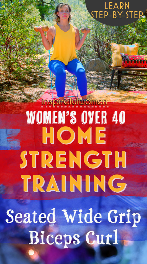 Dumbbell Wide Grip Bicep Curl - Inspireful Women