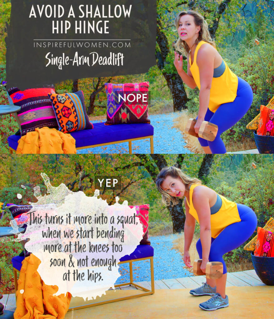 Single Arm Dumbbell Deadlift - Inspireful Women