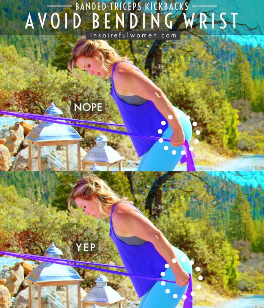 Standing Band Triceps Kickback - Inspireful Women