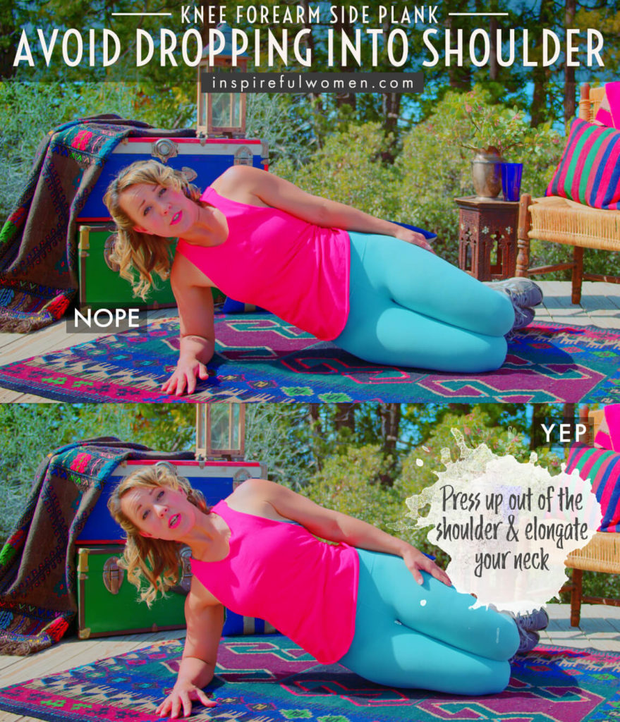Side Plank on Knees & Elbow - Inspireful Women