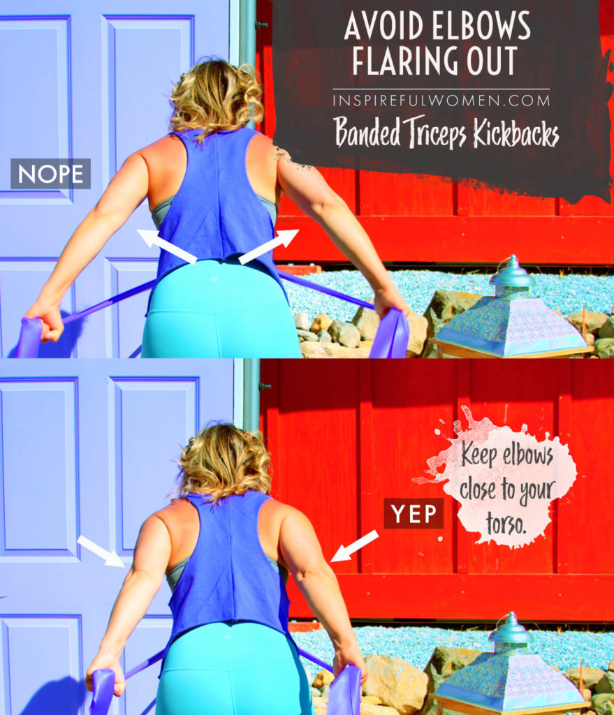 Standing Band Triceps Kickback - Inspireful Women