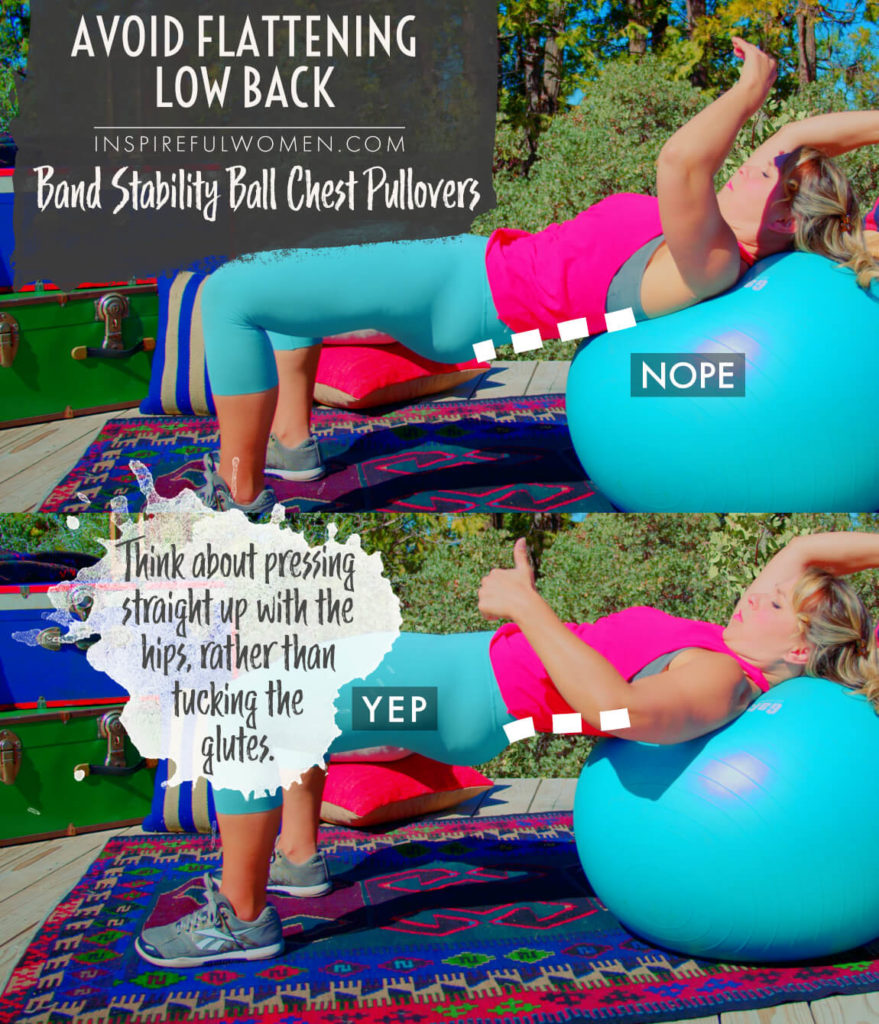 Band Chest Pullovers with Stability Ball - Inspireful Women