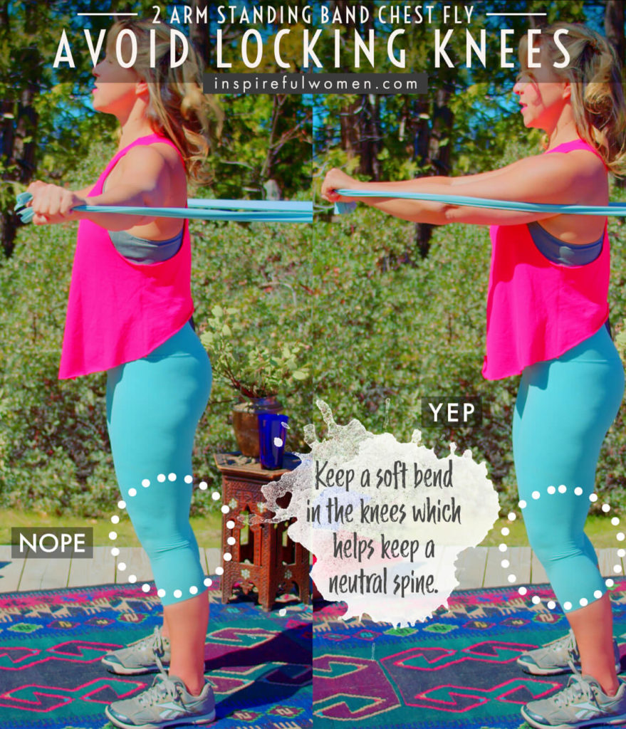 2-Arm Standing Band Chest Fly - Inspireful Women
