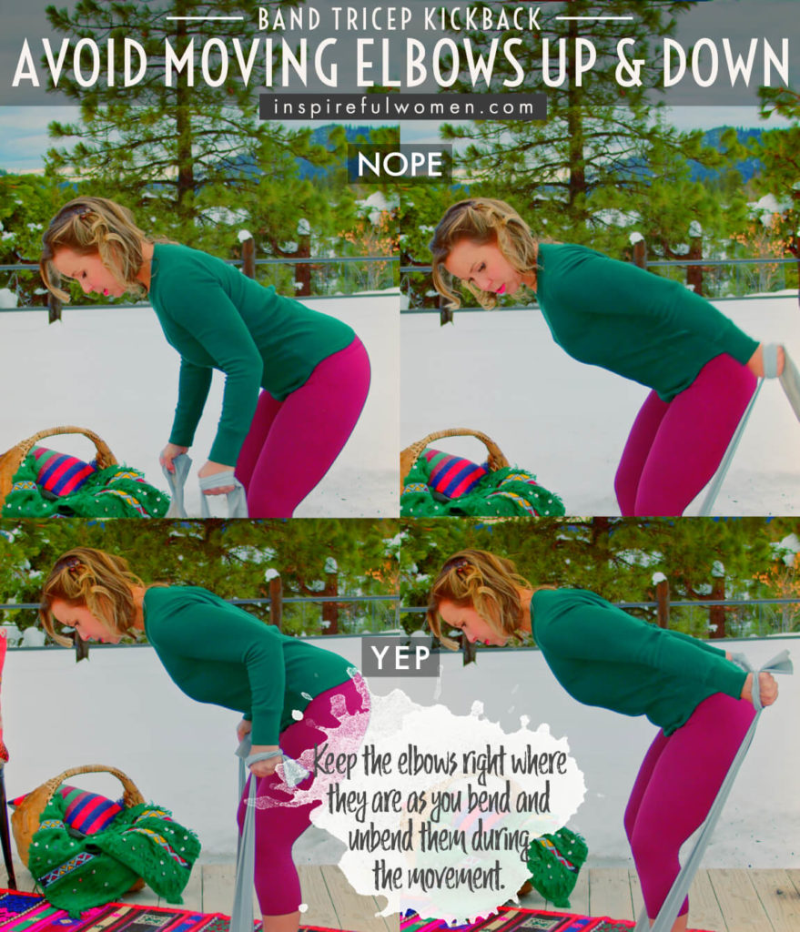 Band Triceps Kickback – Foot Anchored - Inspireful Women