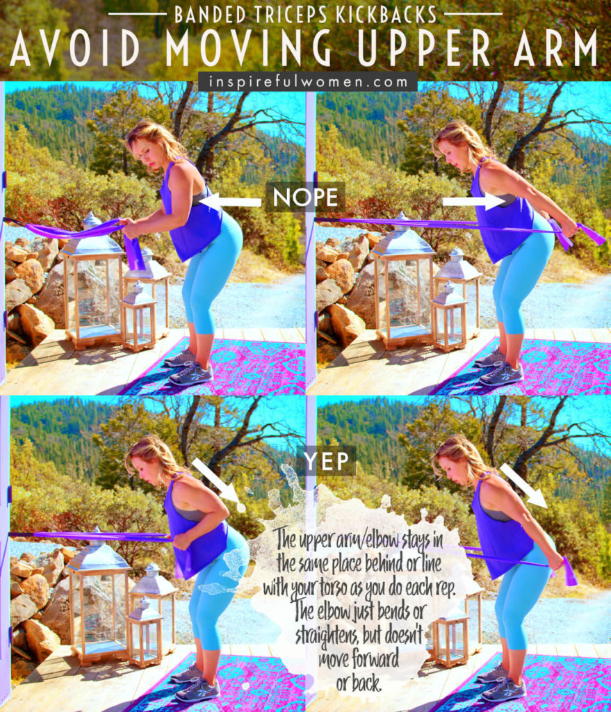 Standing Band Triceps Kickback - Inspireful Women