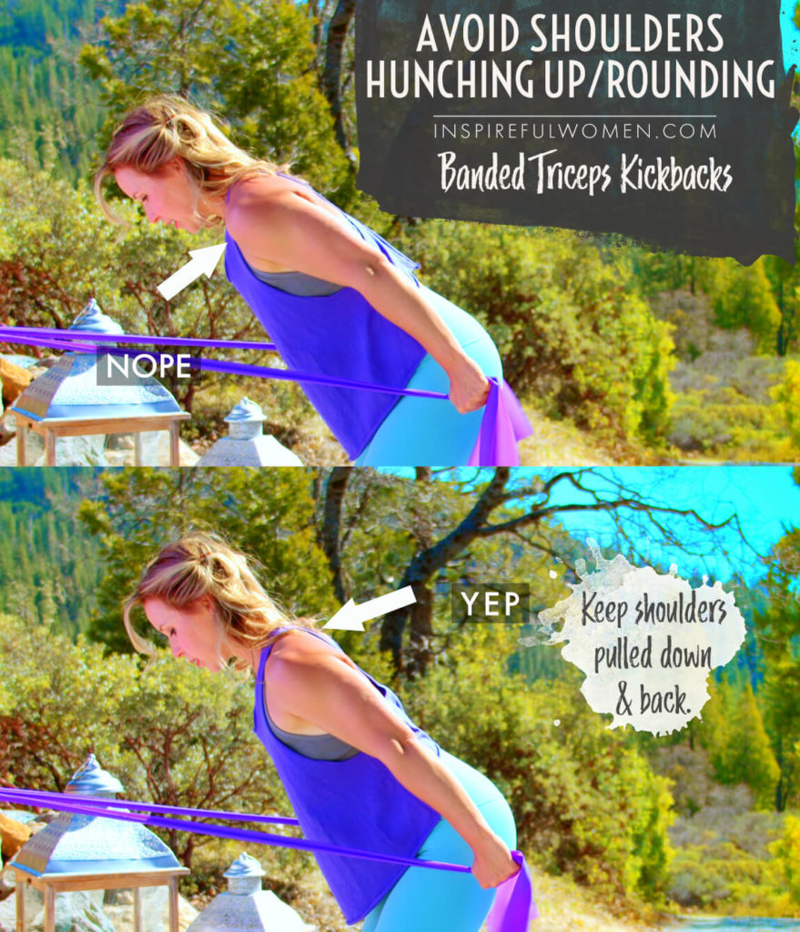 Standing Band Triceps Kickback - Inspireful Women