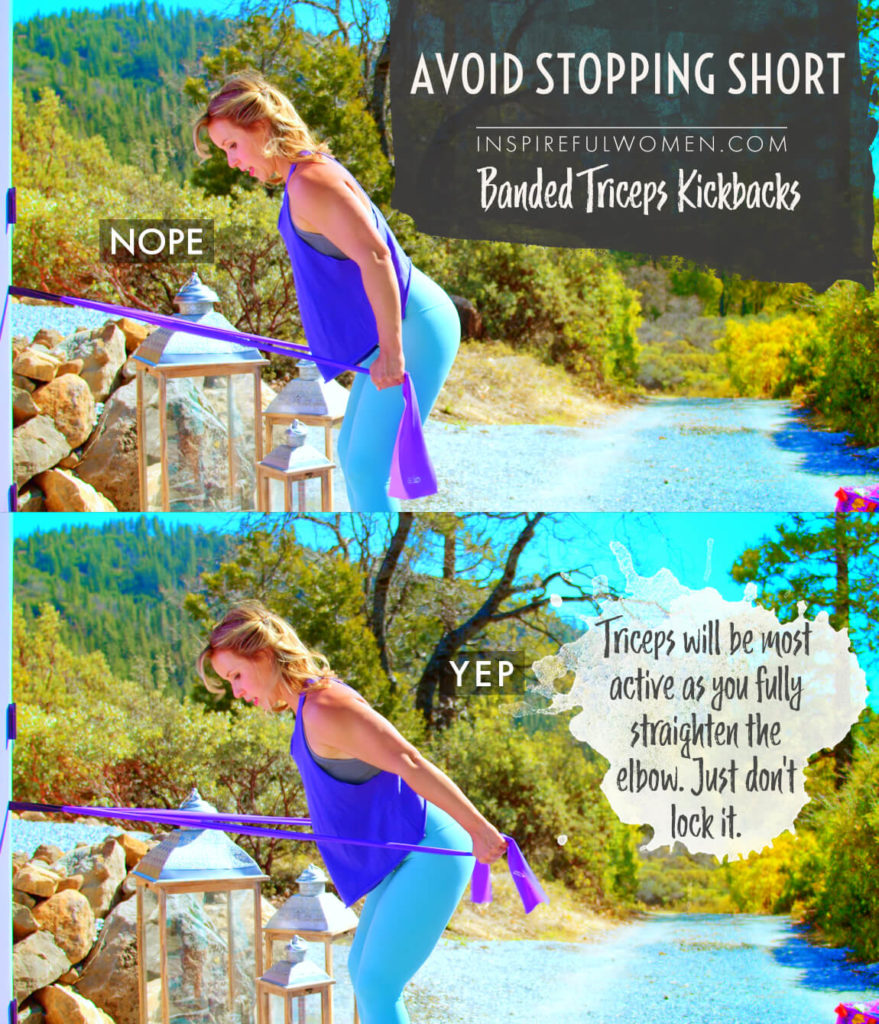 Standing Band Triceps Kickback - Inspireful Women