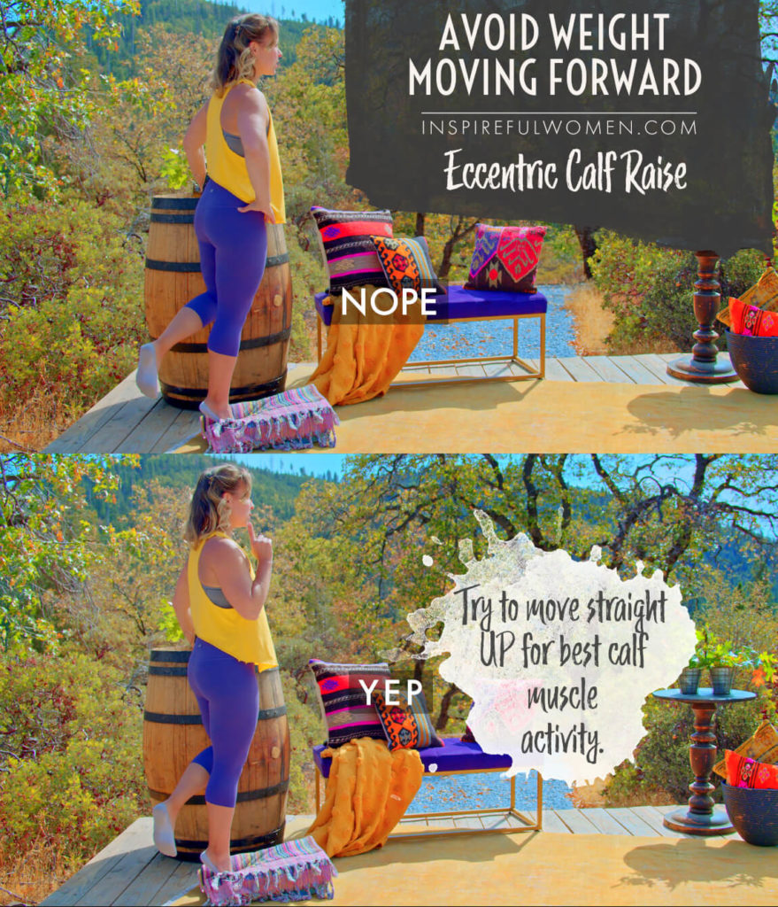 Standing Eccentric Calf Raise - Inspireful Women