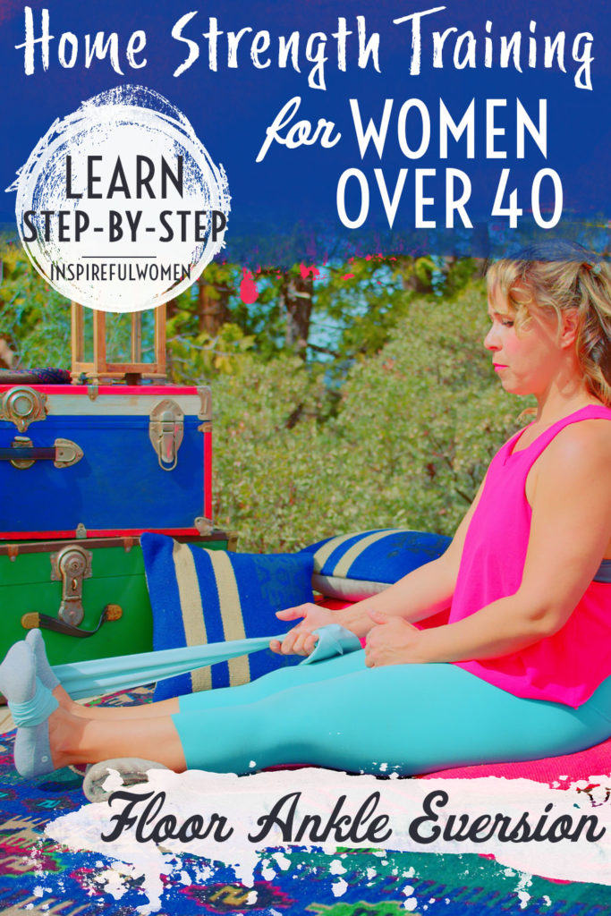 Floor Seated Ankle Eversion – Long Band - Inspireful Women