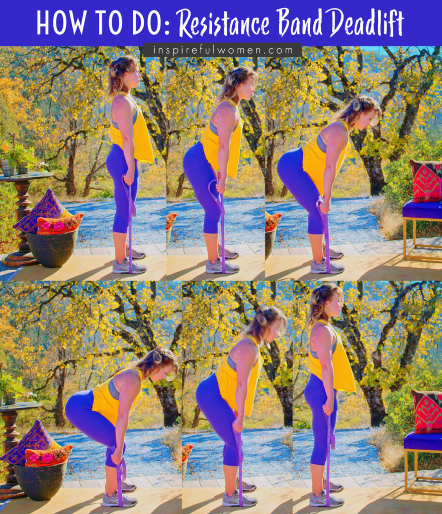 Long Resistance Band Deadlift - Inspireful Women