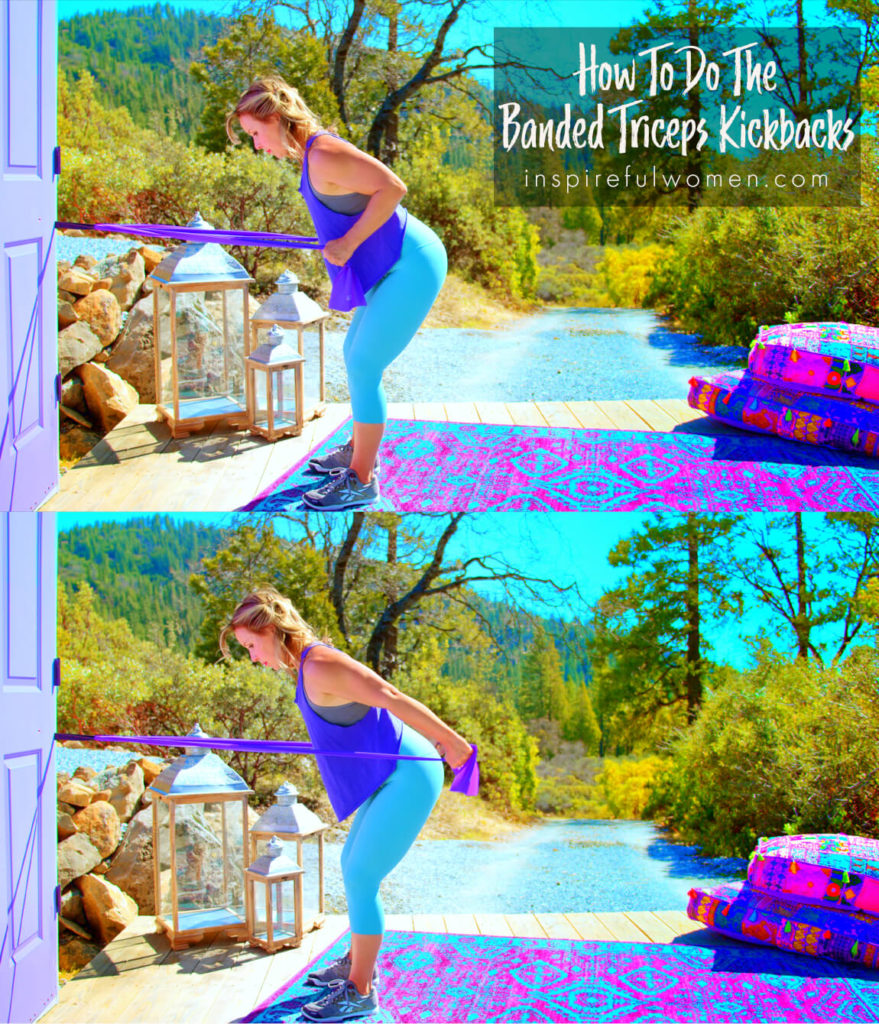 Standing Band Triceps Kickback - Inspireful Women