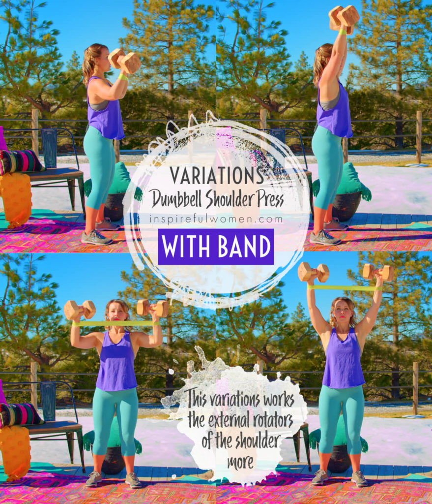 Standing Dumbbell Shoulder Press - Inspireful Women