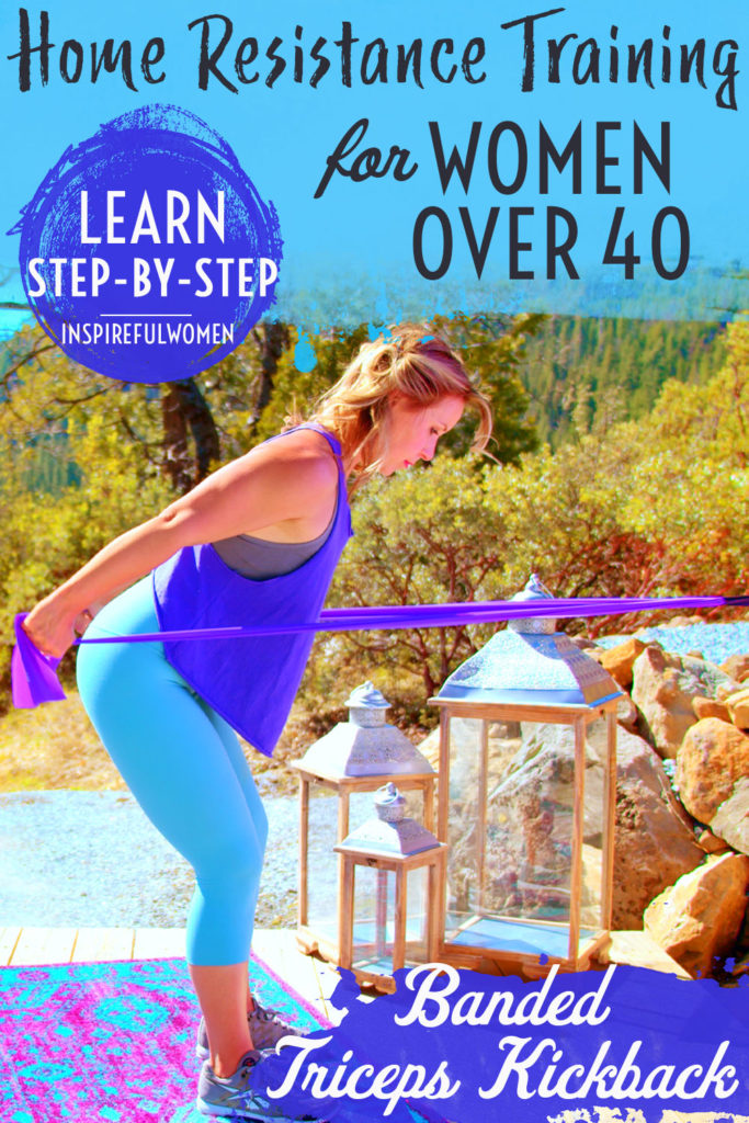 Standing Band Triceps Kickback - Inspireful Women