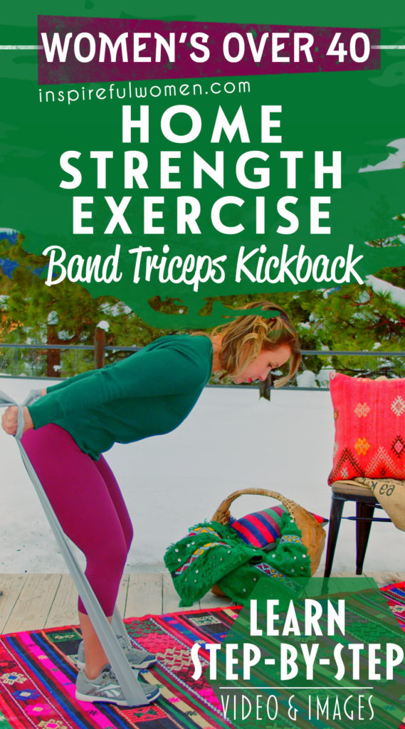 Band Triceps Kickback – Foot Anchored - Inspireful Women