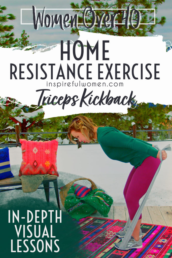 Band Triceps Kickback – Foot Anchored - Inspireful Women