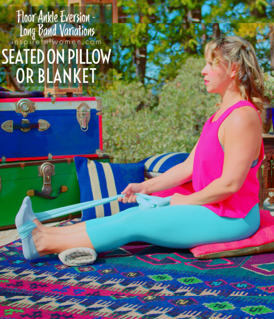 Floor Seated Ankle Eversion – Long Band - Inspireful Women