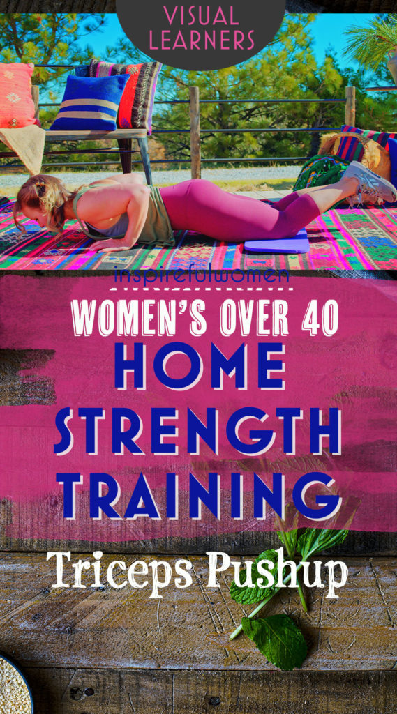 Bodyweight Triceps Extension Push Ups - Inspireful Women